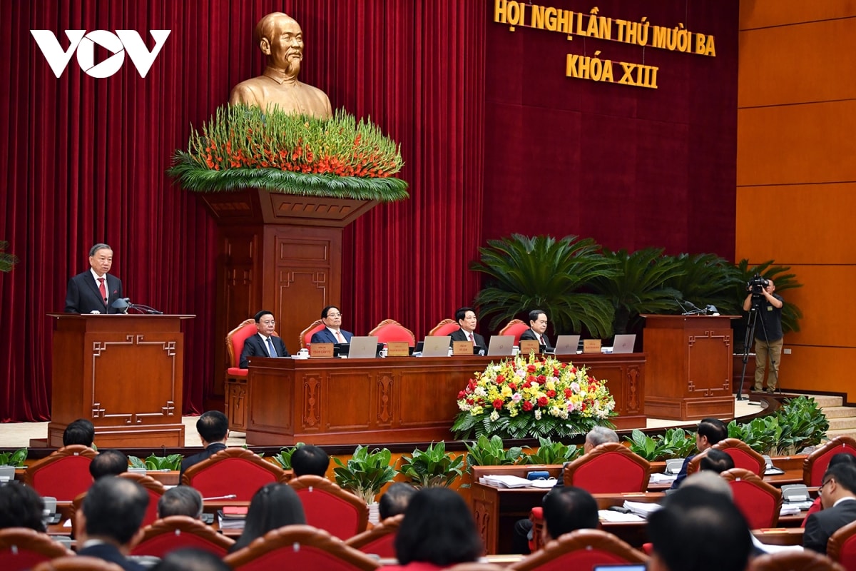 Toàn cảnh khai mạc Hội nghị lần thứ 13 Ban Chấp hành Trung ương Đảng khoá XIII