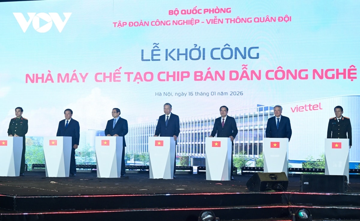 Tổng Bí thư Tô Lâm dự Lễ khởi công Nhà máy chế tạo chip bán dẫn công ...